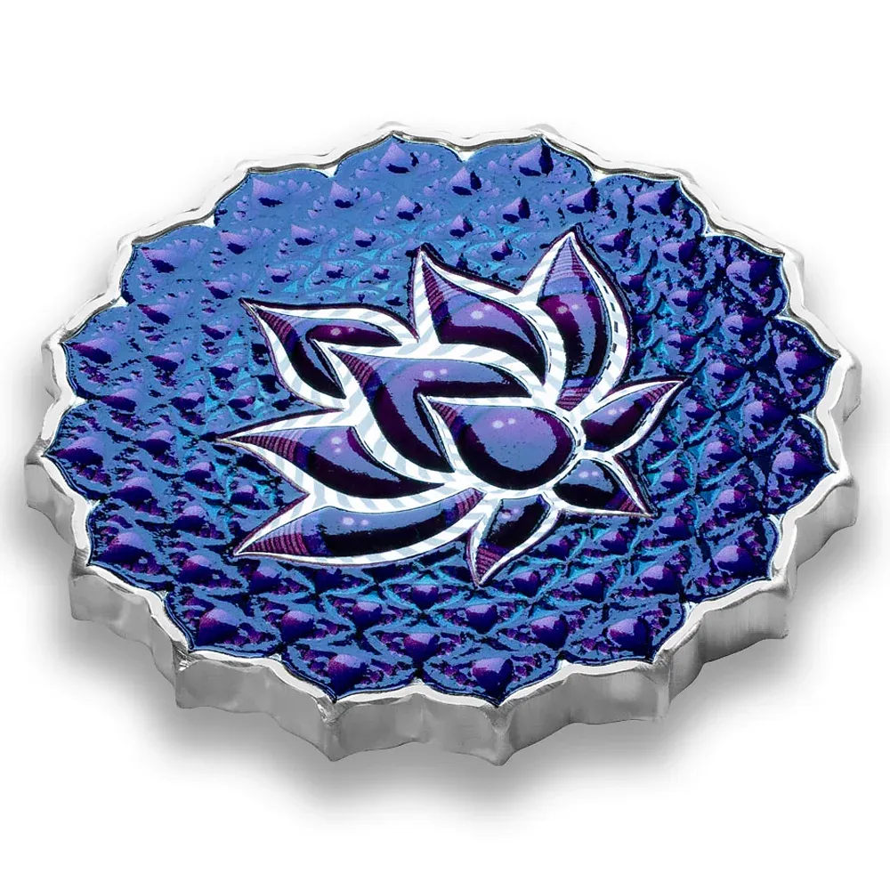 2024 2oz Phil Lewis Lotus of the 7th Chakra Silver Proof Coin - MyGold