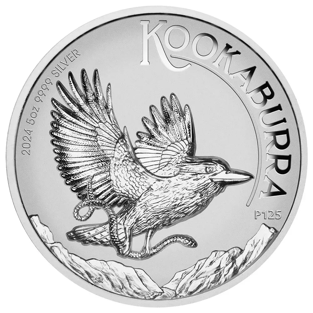 2024 Perth Mint 5 oz Silver Australian Kookaburra Proof High Relief ...